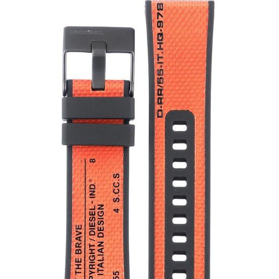 純正ベルト ディーゼル イタリアブランド DIESEL DZ4562 ラバーバンド ストラップ 22mm 交換ベルト : dz4562 ...