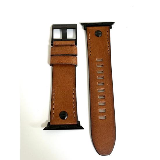 DIESEL 純正ベルト ディーゼル アップルウォッチ対応 DZT2002 レザーバンド ストラップ 42mm 交換ベルト : レアウォッチの ...