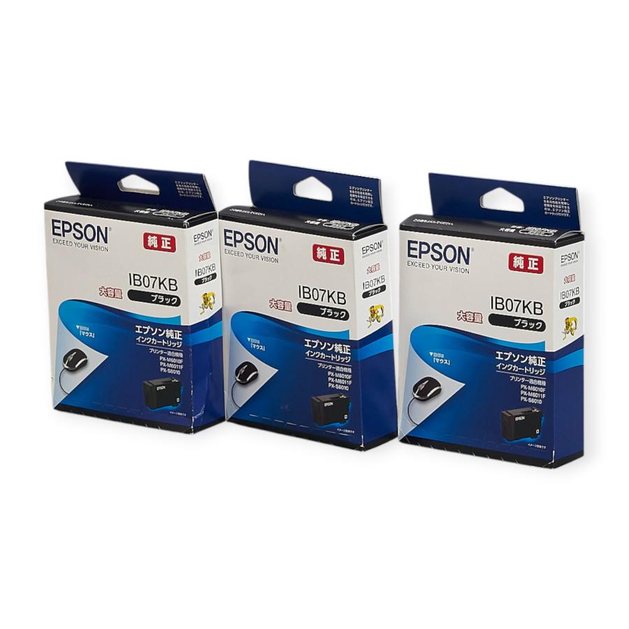 エプソン 送料無料!! EPSON IB07KB ブラック インクカートリッジ マウス 計3個セット 純正 : スターオフィスサプライ - 通販 - Yahoo!ショッピング