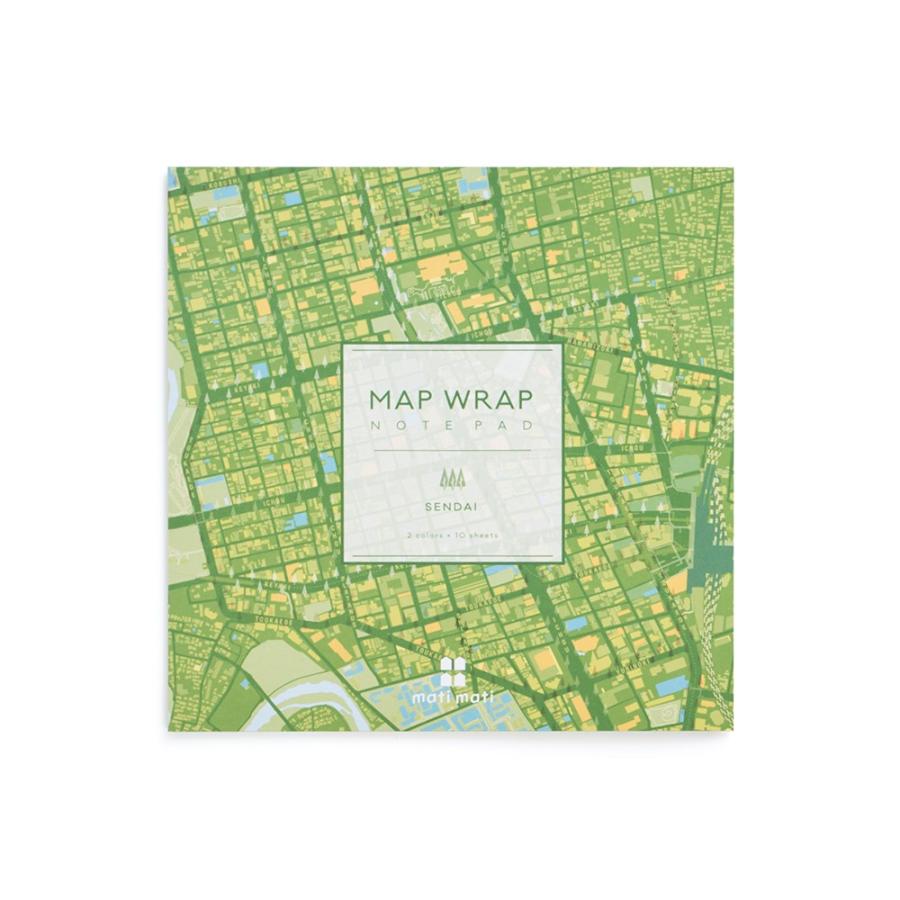 ノートパッド matimati MAP WRAP NOTEPAD 177mm 仙台 街路樹 メモ帳 : STARRY - 通販 - Yahoo!ショッピング