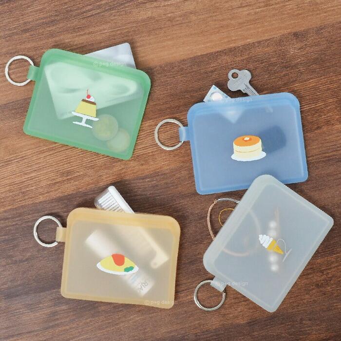 p+g design メール便 FLAPPO フラッポ シリコンポーチ シリコン リング付き 小物入れ コイン アクセサリー 化粧 コスメ マルチポーチ ミニポーチ シンプル : スターズ ...