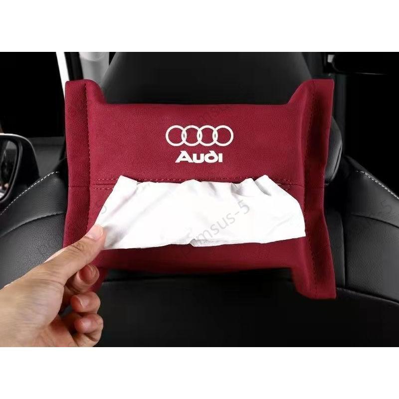 アウディ A3 A4L A6L Q2L Q5 Q7 AUDI 汎用エンブレム自動車用ティッシュボックスケース 2個 高級スエード製ティッシュBOX 2色選択 : p2111430740bbd1 ...