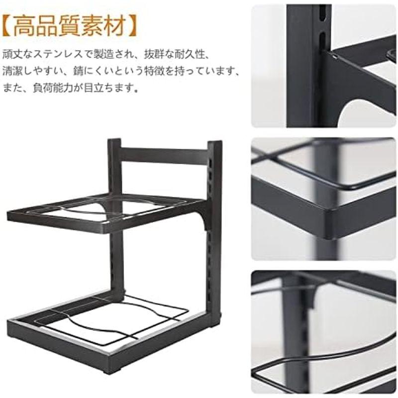 KKC フライパンラック 縦 フライパンスタンド フライパンラックシンク下 キッチン収納 シンク下 用具 仕切りスタンド まな板スタンド 7 :20240202001906-00303 ...