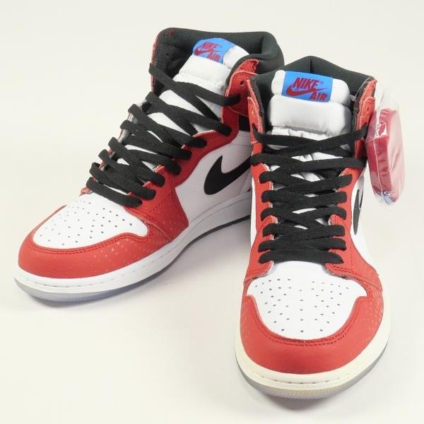 NIKE ナイキ AIR JORDAN 1 RETRO HIGH SPIDER-MAN ORIGIN STORY 555088-602 ...