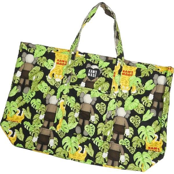 HUMAN MADE ヒューマンメイド ×KAWS 24SS KAWS REVERSIBLE TOTE BAG トートバッグ ...