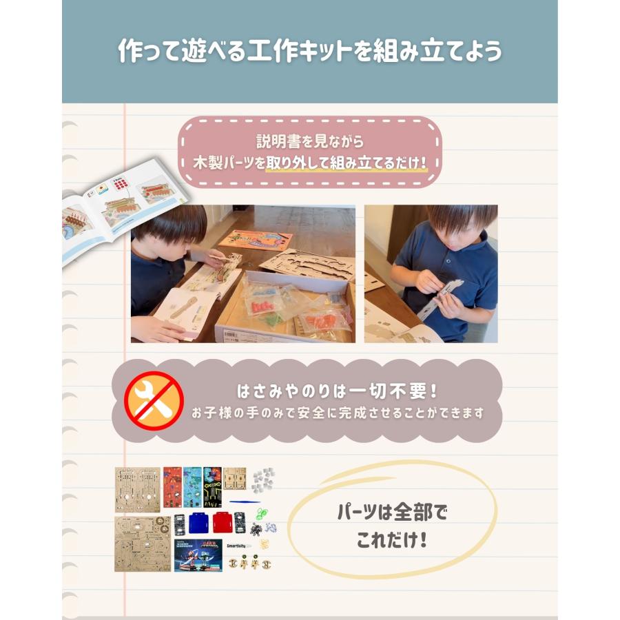 Smartivity (スマーティビティー) 作って戦うサイボーグ 工作キット 作る知育玩具 6歳以上 STEAM DIY 立体パズル 小学生 低学年 : STEAMS LAB JAPAN ...