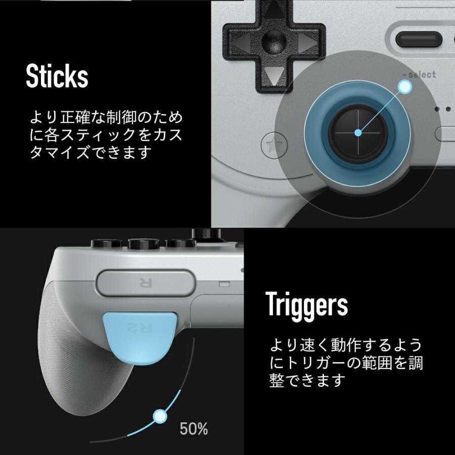 8Bitdo Pro2 プロ2 Bluetooth Controller ワイヤレス 無線 有線 1ヶ月保証 ゲームコントローラー マクロ設定 : GRANTZ ONE - 通販 ...