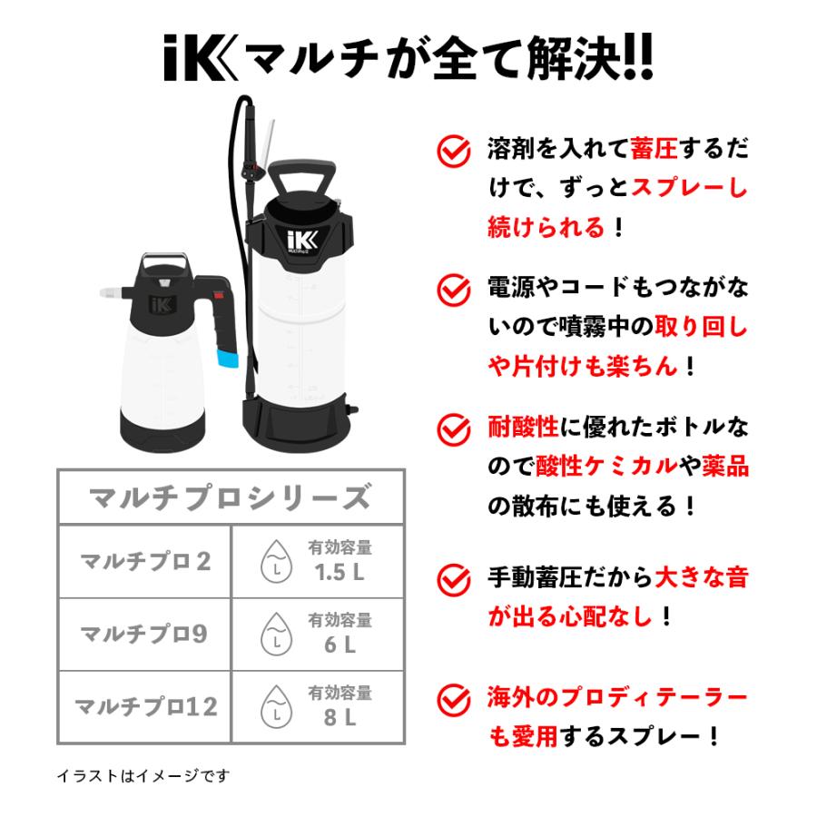 iK MULTI Pro12 日本正規品 日本語説明書付 アイケイ マルチプロ12 蓄圧式スプレー Goizper Group : GRANTZ ONE - 通販 - Yahoo!ショッピング
