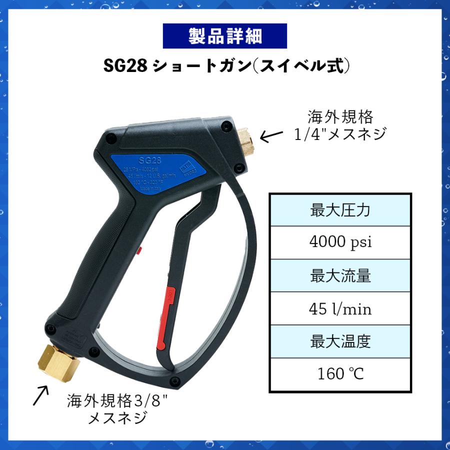 MTM Hydro SG28 ショートガン スイベル式 [ 10.5030 ] 洗車 泡洗車 高圧洗車 : GRANTZ ONE - 通販 - Yahoo!ショッピング