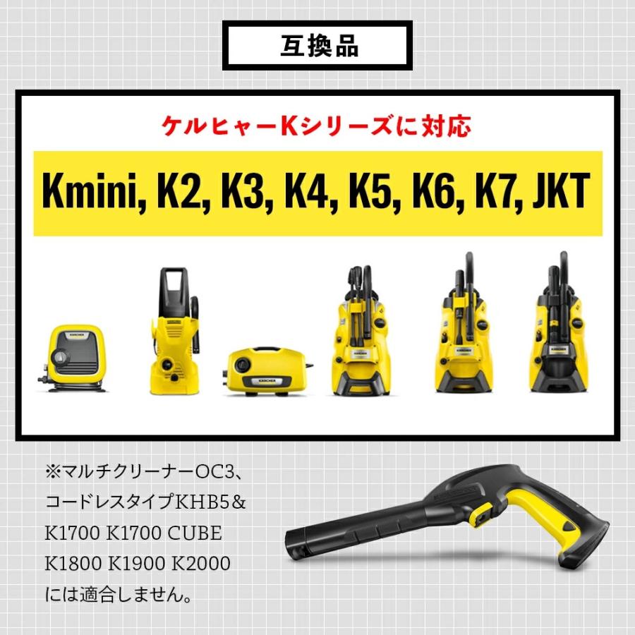 高圧洗浄機 ケルヒャー対応 五段階マルチスプレー 1/4QCカプラー ガンアダプターセット Terminal Garage 高圧 洗浄 洗車 ...