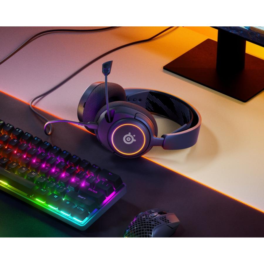 ゲーミングヘッドセット スティールシリーズ SteelSeries Arctis Nova 3 型番:61631 : steelseries 公式ストア - 通販 - Yahoo!ショッピング