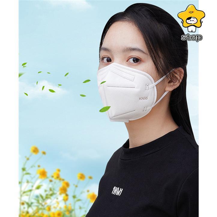 KN95マスク 50枚セット マスク KN95 5層構造 使い捨てマスク 不織布マスク 使い捨て 大きめ 立体マスク 大人用 飛沫防止 : ste1-1206nk113 : ステップワン ...