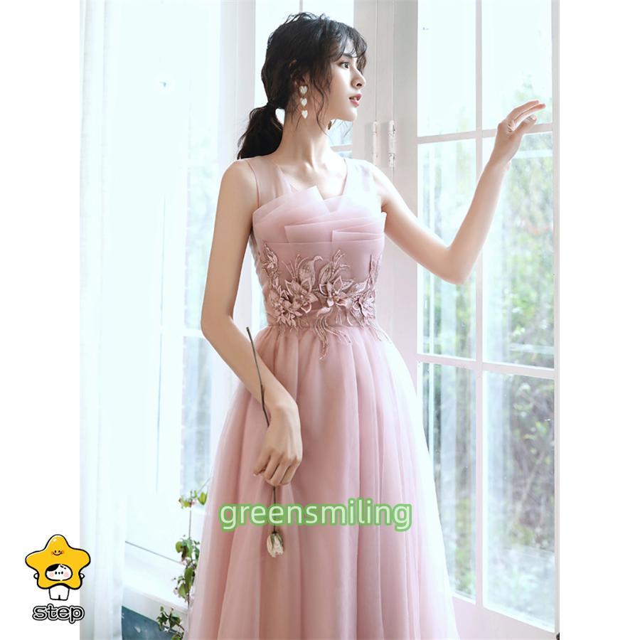 カラードレス ファスナー パーティードレス 演奏会 ロングドレス