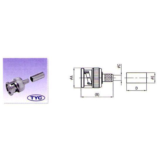 トーコネ（東洋コネクター） BNC型 プラグ（圧着タイプ） BNCP-3A-K : ファーストステップ - 通販 - Yahoo!ショッピング
