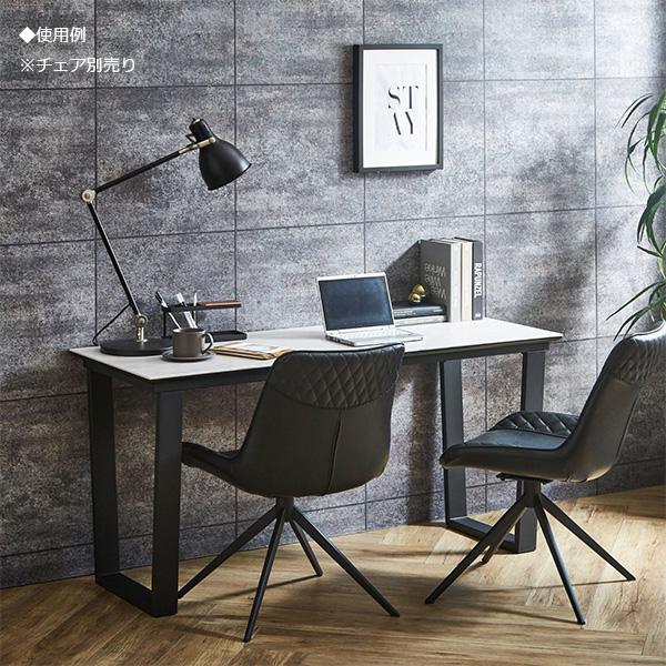 リビングテーブル ダイニングテーブル セラミックテーブル セラミック 幅140 奥行55 高さ72 脚スチール ブラック MDF :mw ...