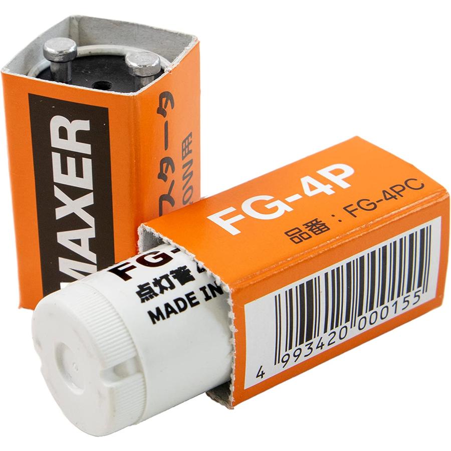 マクサー電機 グロー球 P形 FG-4P 25個 40W 用 口金 P21 (2本足) 簡易包装品 業務用 備蓄用 : St.espoir セント・エスポワール - 通販 - Yahoo!ショッピング