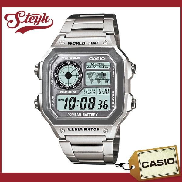 スタンダード デジタル CASIO AE-1200WHD-7A カシオ 腕時計 STANDARD メンズ シルバー グレー ブラック : STEYK - 通販 - Yahoo!ショッピング