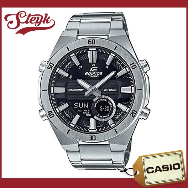 EDIFICE（CASIO） CASIO ERA-110D-1A カシオ 腕時計 アナデジ EDIFICE エディフィス メンズ ブラック シルバー : STEYK - 通販 - Yahoo ...