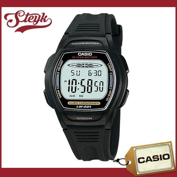 スタンダード デジタル CASIO LW-201-1A カシオ 腕時計 STANDARD レディース ブラック : STEYK - 通販 ...