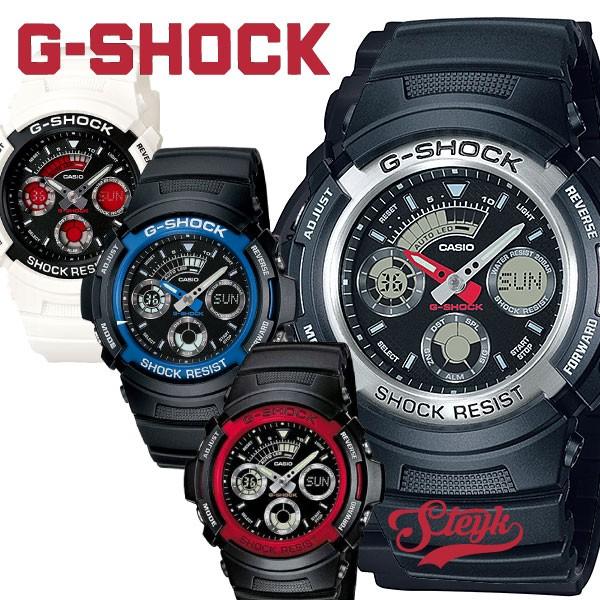 G-SHOCK CASIO AW-590 AW-591 アナデジ アナログ 腕時計 カシオ Gショック : STEYK - 通販 ...