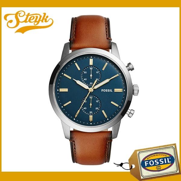 FOSSIL FS5279 フォッシル 腕時計 アナログ TOWNSMAN タウンズマン メンズ ネイビー ブラウン : fossil ...