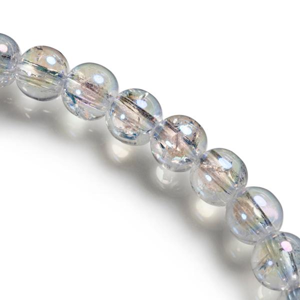 12粒売り シャボン玉クラック入りアクアクリスタル ラウンド4mm : crystalclackaurora4mm : ベリーズ ファーム ...