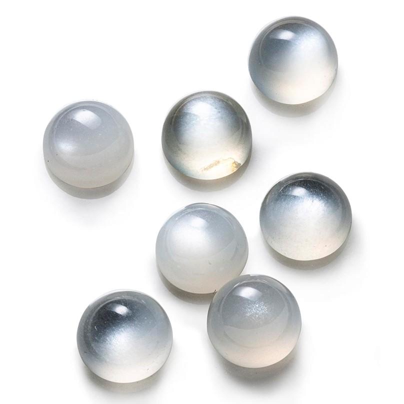 2粒売り ホワイトムーンストーンAAA ラウンド カボション6×6mm : ベリーズ ファーム ジュエリー - 通販 - Yahoo!ショッピング