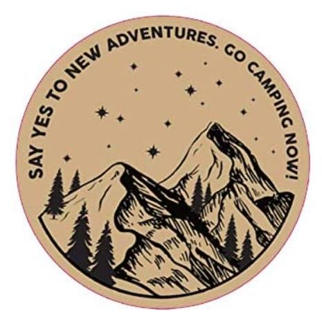 【公式 Sticker Kingdom Japan】 アウトドア ステッカー キャンプ 旅行 トラベル 防水 スーツケース バイク ヘルメ ...