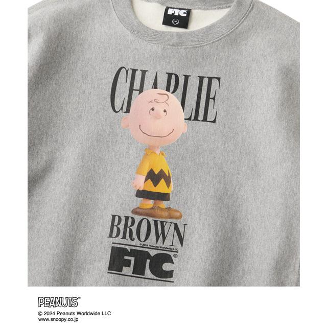 FTC "PEANUTS x FTC" CHARLIE BROWN / CREW NECK FTC024PSSW03 チャーリーブラウン ...