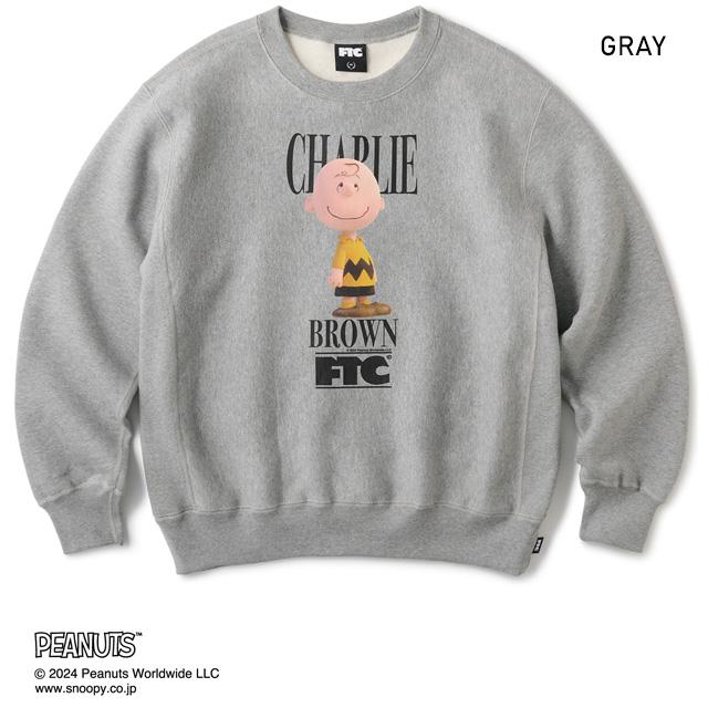FTC "PEANUTS x FTC" CHARLIE BROWN / CREW NECK FTC024PSSW03 チャーリーブラウン ...