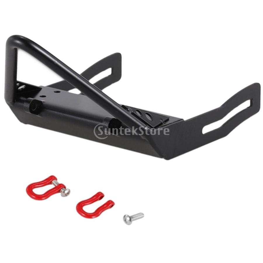 1/10 RC スチール フロントバンパー Trangle Bull Bar with シャックル付き アキシャル D90 D110用 ...