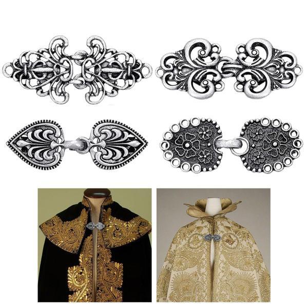 4Pairs Cloak Clasp Collar Brooch Clip Fasteners に適用 Jackets Shirtweari ...