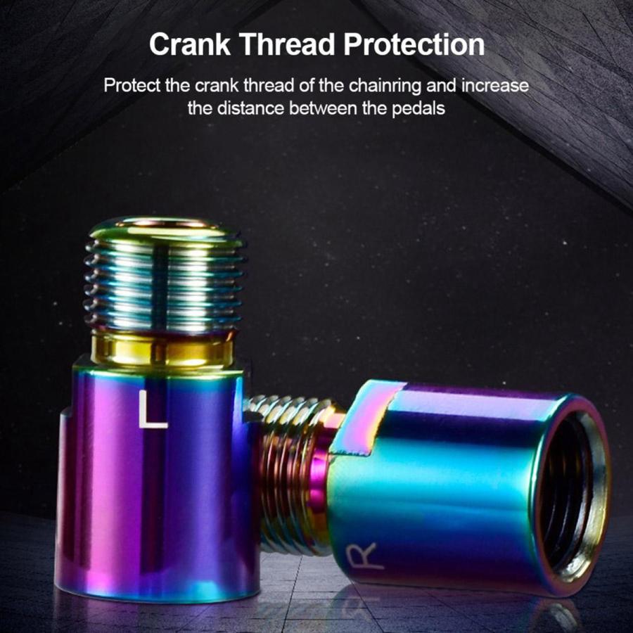 バイクペダルエクステンダー.1ペアクロームモリブデン鋼自転車ペダルエクステンダー拡張ペダルスペーサーフィット任意9/16ねじでペダルバイク ...