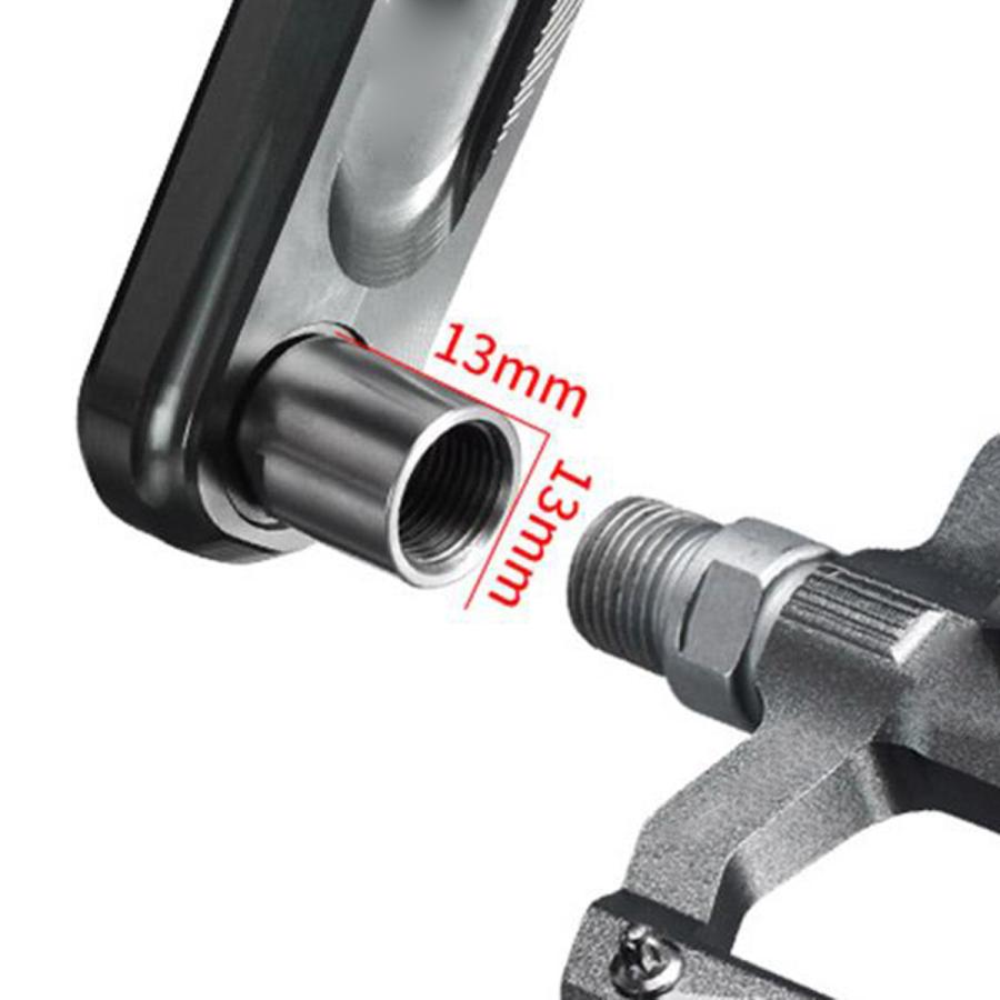 バイクペダルエクステンダー.1ペアクロームモリブデン鋼自転車ペダルエクステンダー拡張ペダルスペーサーフィット任意9/16ねじでペダルバイク ...