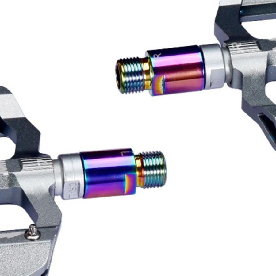 バイクペダルエクステンダー.1ペアクロームモリブデン鋼自転車ペダルエクステンダー拡張ペダルスペーサーフィット任意9/16ねじでペダルバイク ...