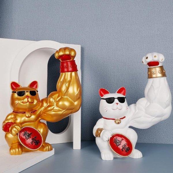 招き猫置物 飾り物 強い巨大な腕 開店祝い 金運招福 まねきねこ 招き猫置物 飾り物 強い巨大な腕 開店祝い 金運招福 まねきねこ