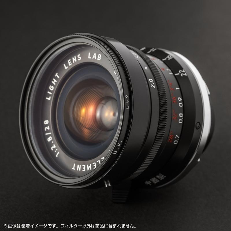 LIGHT LENS LAB E49 UVフィルター レンズプロテクター 保護フィルター レンズフィルター 紫外線カット レンズ保護 薄型 ブラックペイント : l-uv-e49-b : 焦点 ...