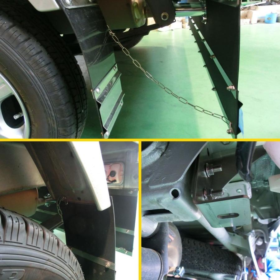 キャリィ 泥除け タレゴム スズキ DA65T 長タレ 1枚物 セット 鏡面 ステンレスアート G1 ドレスアップ 安全対策 自動車用品 トラック用品 カスタムパーツ : ステンレスアートG ...