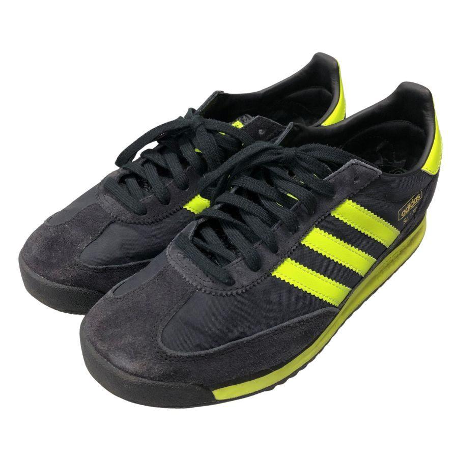 アディダス ローカットスニーカー ナイロンキャンバス スウェード 24年製 ブラック イエロー メンズ サイズ27cm IG4647 ...