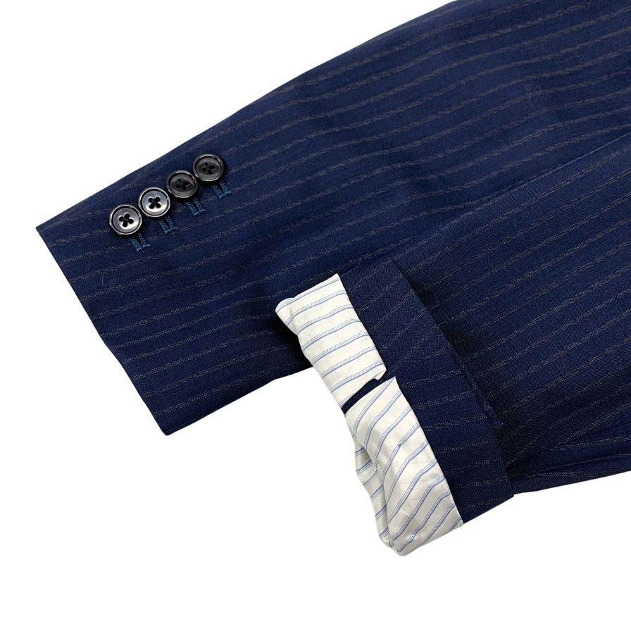 ラルディーニ スーツ ストライプ柄 ウール グレー系 メンズ ネイビー系 サイズ42REG LARDINI【AFB18】 : ストックラボ - 通販 - Yahoo!ショッピング