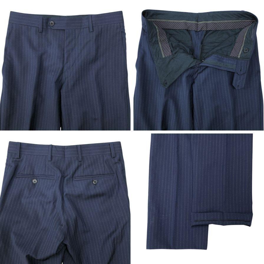 ラルディーニ スーツ ストライプ柄 ウール グレー系 メンズ ネイビー系 サイズ42REG LARDINI【AFB18】 : ストックラボ - 通販 - Yahoo!ショッピング