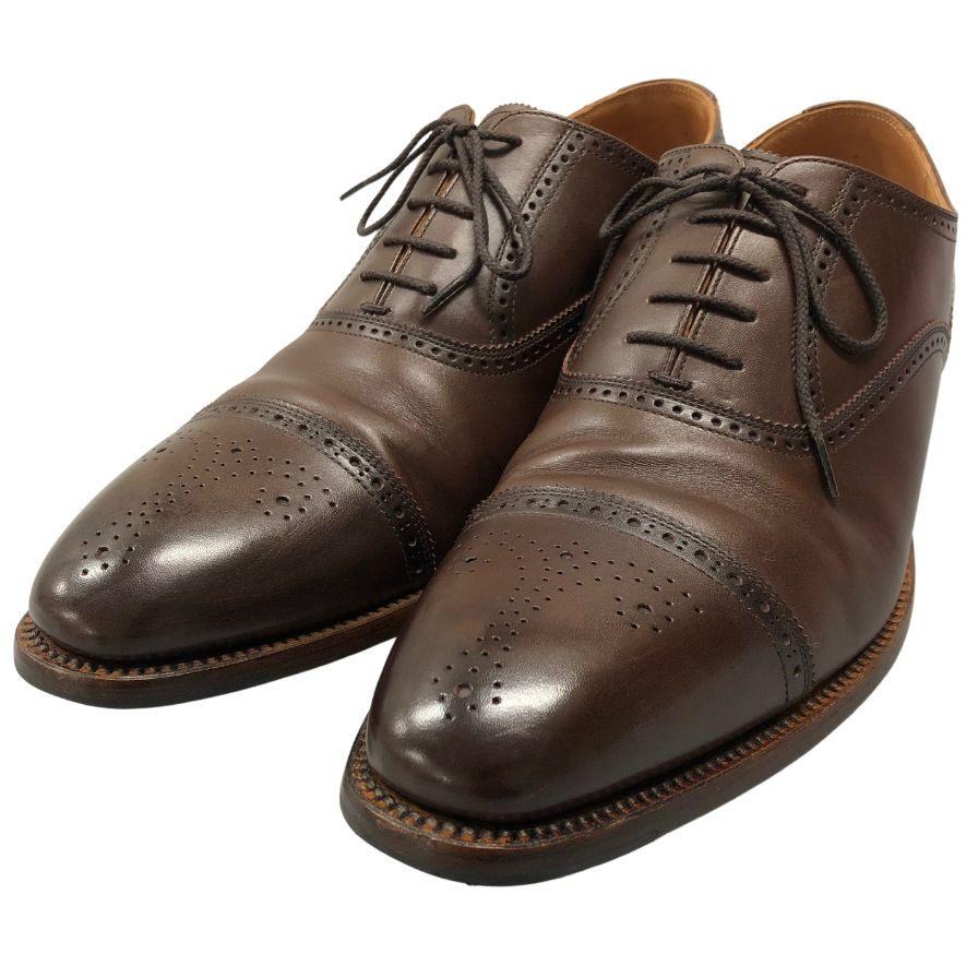 スコッチグレイン レザーシューズ セミブローグ オデッサ2 920 ブラウン メンズ サイズ26.5 SCOTCH GRAIN 約26.5cm ...