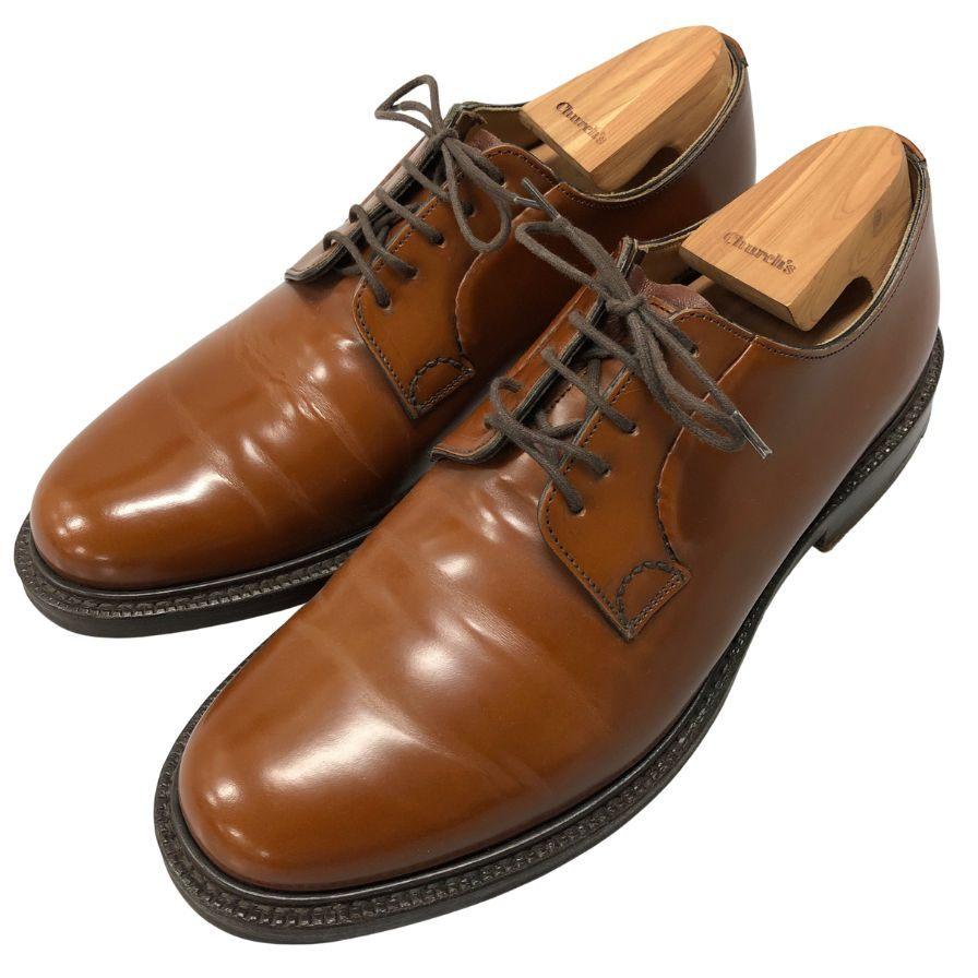 チャーチ シャノン プレーントゥ ポリッシュドバインダーカーフ ブラウン サイズ UK70F 103ラスト Church's ビジネスシューズ 約26.0cm【LA】【中古】 : ストックラボ ...