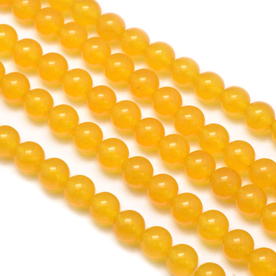 1連 15cm 天然石 ビーズ イエロージェイド 約6mm 半連売り パワーストーン ハンドメイド アクセサリー ばら売り バラ売り : hja-19-6m : 天然石 STONE ...