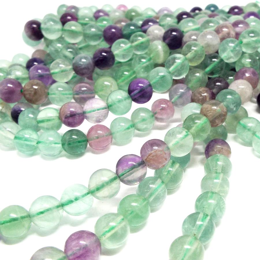 1連 15cm 天然石 ビーズ ミックス フローライト 蛍石 約6mm 半連売り パワーストーン ハンドメイド アクセサリー ばら売り バラ売り : 天然石 STONE KITCHEN ...