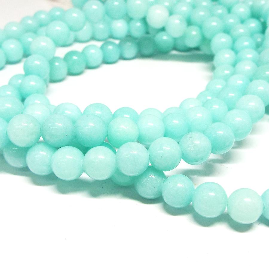 1連 15cm 天然石 ビーズ シンセティック アマゾナイト 約6mm 半連売り パワーストーン ハンドメイド アクセサリー ばら売り バラ売り : 天然石 STONE KITCHEN ...