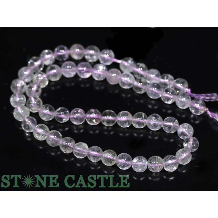 一点物天然石 アクセサリー 丸ビーズ クンツァイト (4A) 約8mm No.01 パワーストーン : 石流通センター - 通販 ...