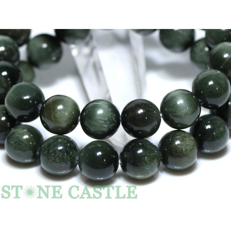 石流通センター 高品質 天然石 ブレスレット 天然グリーンイーグルアイ (2A) (約12〜12.5mm) パワーストーン : 石流通センター ...