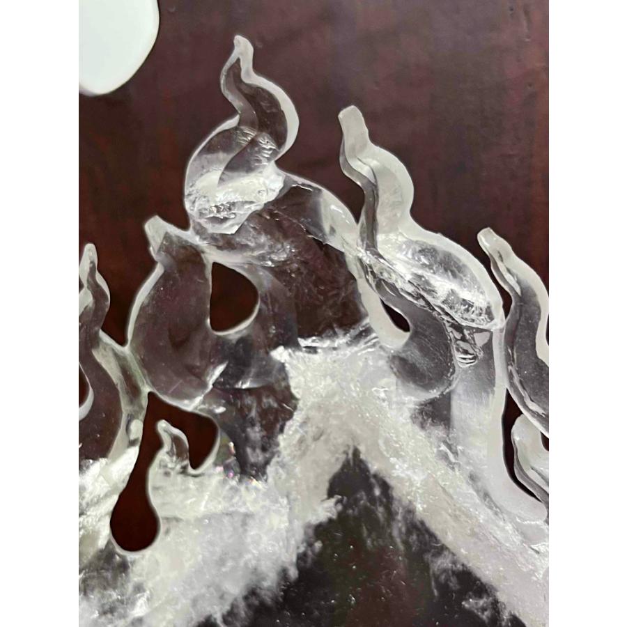 石流通センター 置物一点物 天然石 彫刻置物 不動明王 水晶 (台 石流通センター 置物一点物 天然石 彫刻置物 不動明王 水晶 (台