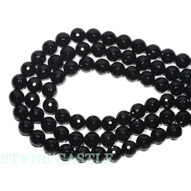 石流通センター 天然石 ビーズ アクセサリー カットビーズ オニキス 128面カット 12mm パワーストーン : 石流通センター - 通販 - Yahoo!ショッピング
